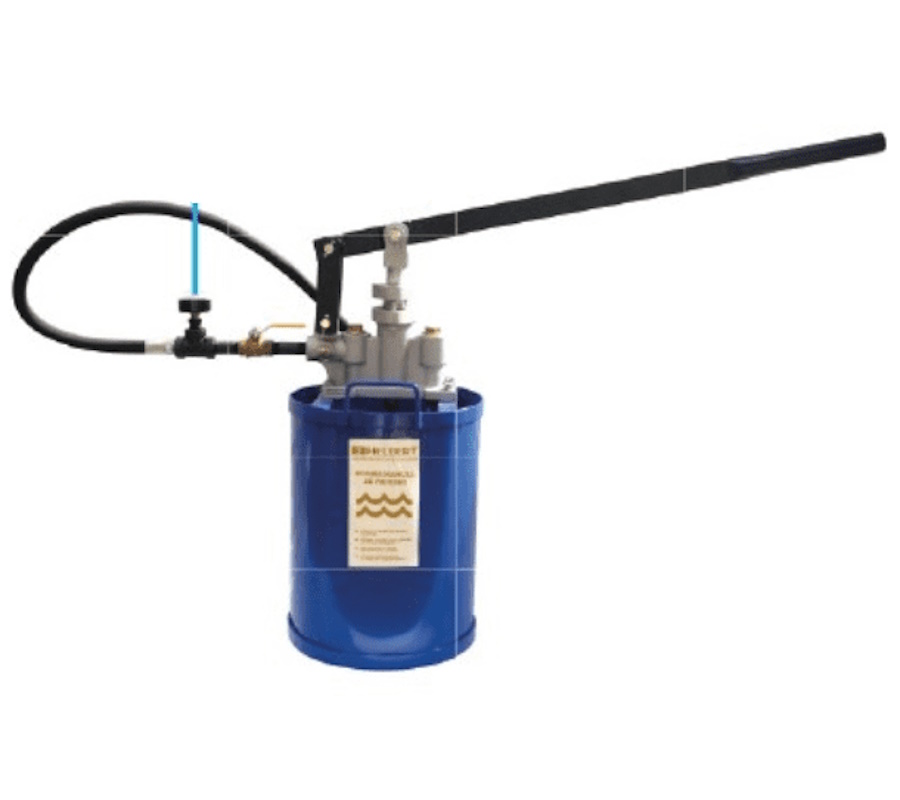 Bomba Manual de Pruebas Hidrostáticas Helbert 1500 Psi con Balde Hrhg102 | edarvico